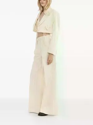 NISSA Striped Wide Leg Trousers