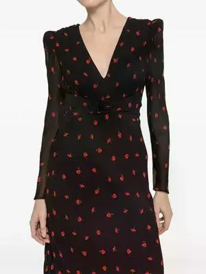 NISSA Printed Midi Dress