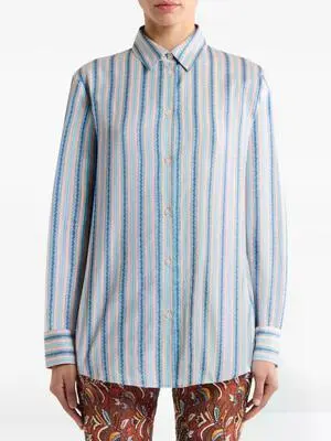 Etro Striped Shirt With Paisley Print