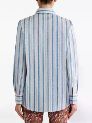 Etro Striped Shirt With Paisley Print