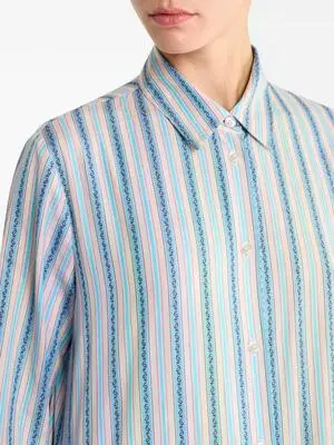 Etro Striped Shirt With Paisley Print