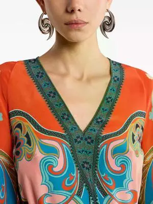 Etro Paisley Drop Earrings
