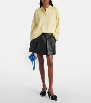 Loewe Cashmere And Silk-blend Polo Sweater - Yellow