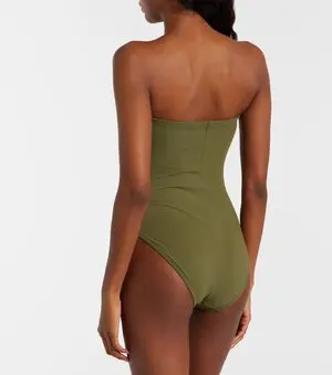 KARLA COLLETTO Basics Gathered Swimsuit - Green