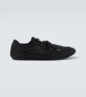 Prada Collapse Canvas Sneakers - Black
