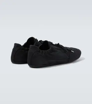 Prada Collapse Canvas Sneakers - Black