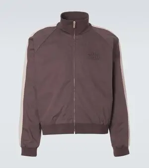 Miu Miu Cotton Twill Track Jacket - Brown