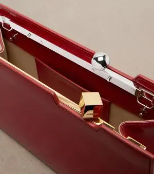 Jacquemus Salon Leather Clutch - Red