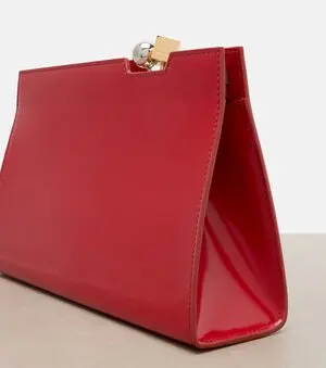 Jacquemus Salon Leather Clutch - Red