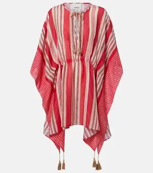 Isabel Marant Étoile Printed Cotton And Silk Kaftan - Red