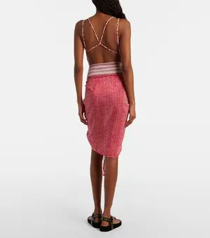 Isabel Marant Étoile Printed Cotton And Silk Beach Cover-up - Red