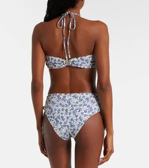 Isabel Marant Étoile Salmage Floral Bikini Top - Blue