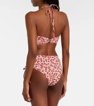 Isabel Marant Étoile Salmage Floral Bikini Top - Red