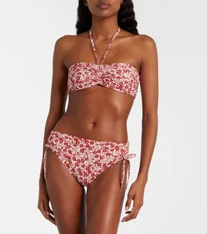 Isabel Marant Étoile Salmage Floral Bikini Top - Red