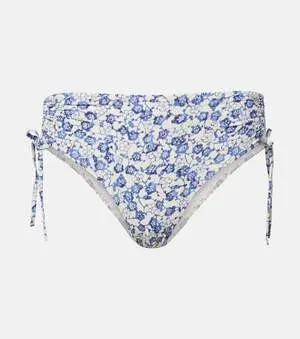 Isabel Marant Étoile Prudige Floral Bikini Bottoms - Blue