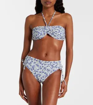 Isabel Marant Étoile Prudige Floral Bikini Bottoms - Blue