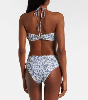 Isabel Marant Étoile Prudige Floral Bikini Bottoms - Blue