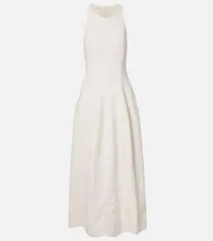 Brunello Cucinelli Cotton And Silk Maxi Dress - White