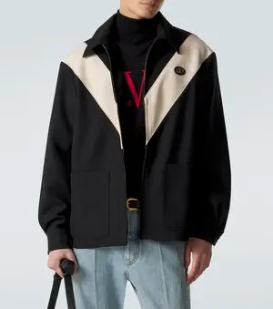 Valentino Garavani Vlogo Gabardine Jacket