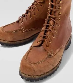 Visvim Scout Moc Leather Lace-up Boots - Brown