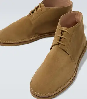 THE ROW Nicola Suede Desert Boots - Brown