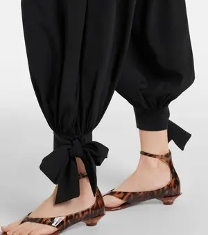 Chloé Silk Crêpe De Chine Balloon Pants - Black
