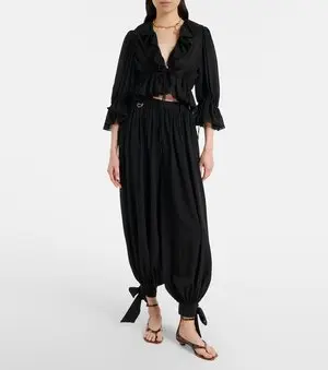 Chloé Silk Crêpe De Chine Balloon Pants