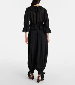 Chloé Silk Crêpe De Chine Balloon Pants