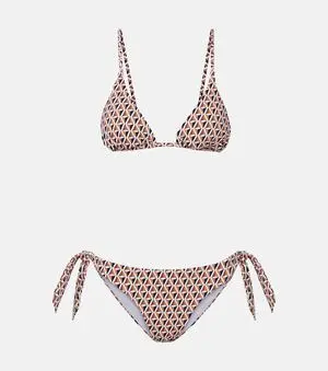 Max Mara Baobab Printed Bikini - Brown
