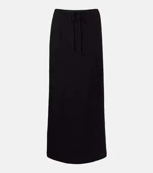Velvet By Graham & Spencer Beka Linen Maxi Skirt - Black