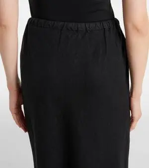 Velvet By Graham & Spencer Beka Linen Maxi Skirt - Black