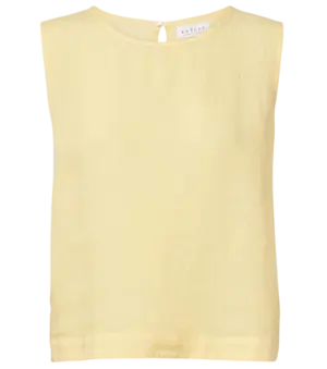 Velvet By Graham & Spencer Maxine Linen Top - Yellow