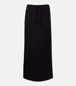 Velvet By Graham & Spencer Beka Linen Maxi Skirt - Black
