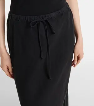 Velvet By Graham & Spencer Beka Linen Maxi Skirt - Black