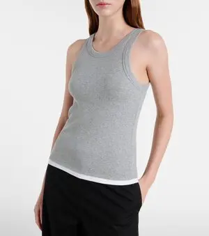 Velvet By Graham & Spencer Orion Ribbed-knit Tank Top