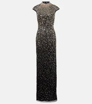 Women's Embellished Black Gowns