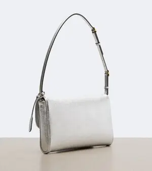 Valentino Garavani Devain Metallic Shoulder Bag - Silver