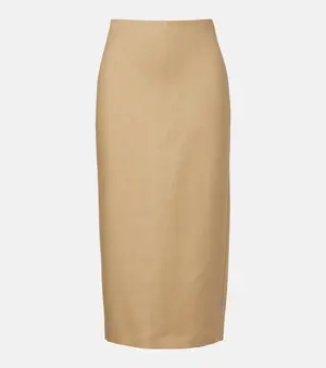 Max Mara Veranda Linen Pencil Skirt - Beige