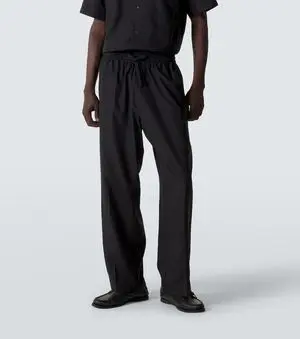UMIT BENAN Julian Silk Straight Pants