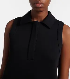 Max Mara Saggina Cotton-blend Jersey Polo Dress