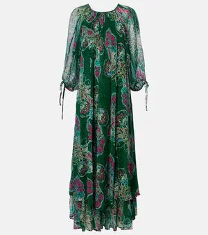 Rixo Hayden Printed Maxi Dress