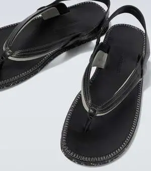 KIKO KOSTADINOV Andras Leather Thong Sandals - Black
