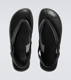 KIKO KOSTADINOV Andras Leather Thong Sandals - Black