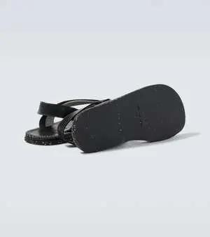 KIKO KOSTADINOV Andras Leather Thong Sandals - Black