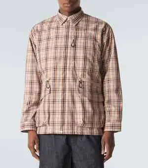 Comme Des Garçons Homme Checked Cotton-blend Zip-up Jacket