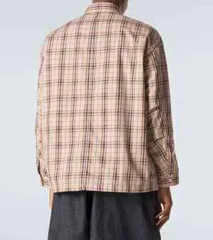 Comme Des Garçons Homme Checked Cotton-blend Zip-up Jacket