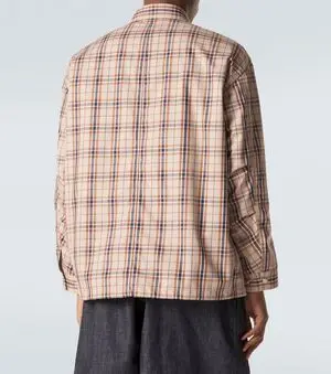 Comme Des Garçons Checked Cotton-blend Jacket