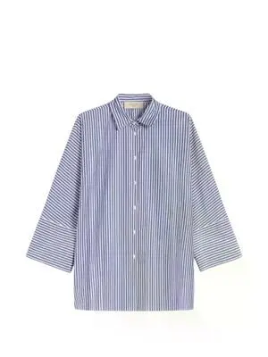 Max Mara Striped Collared Shirt