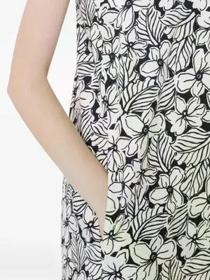 Max Mara Floral Print Midi Dress