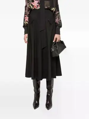 NISSA High-waisted Midi Skirt - Black